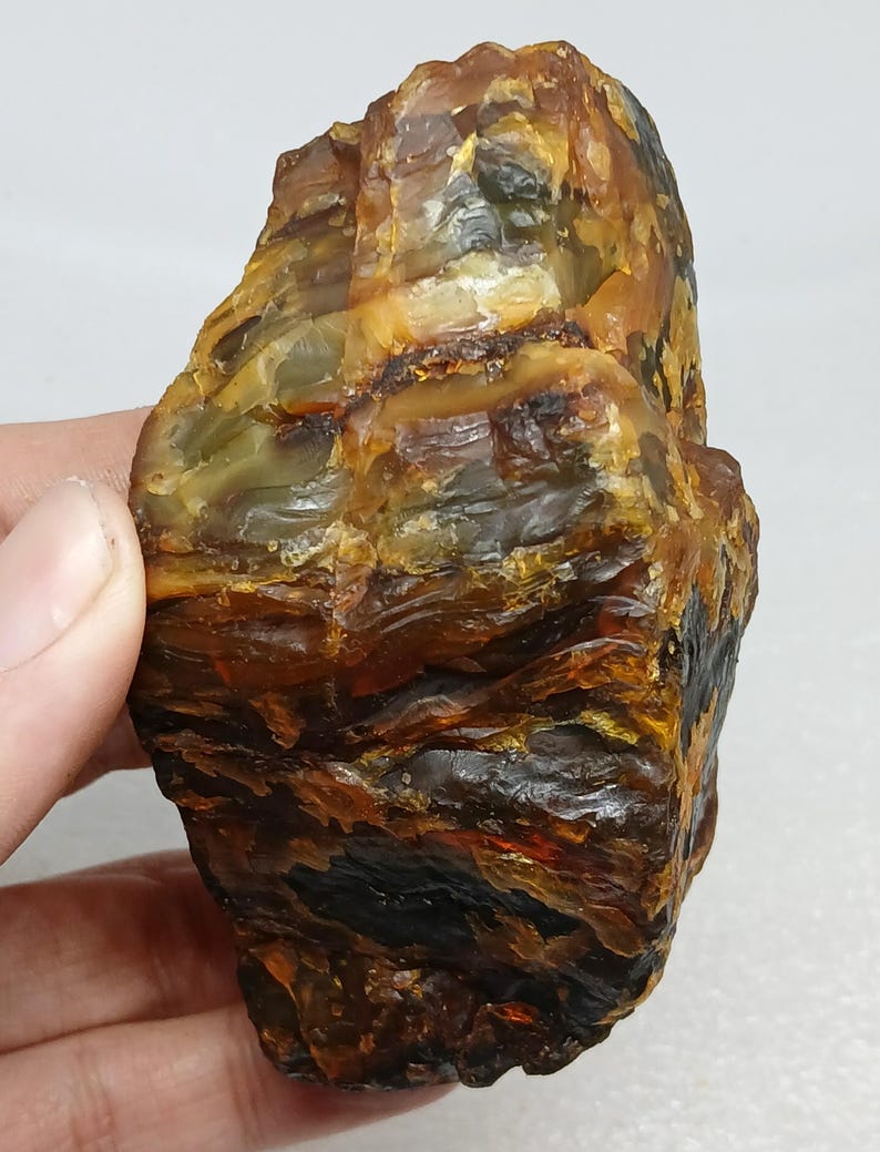 Natural Black Amber Specimen Raw Amber Stone Yellow Amber Tree Sap ...