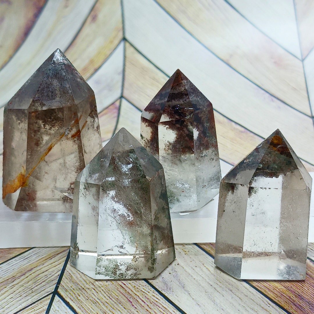 Mini Garden Quartz Crystal Tower Lodolite Crystal High Quality Small ...