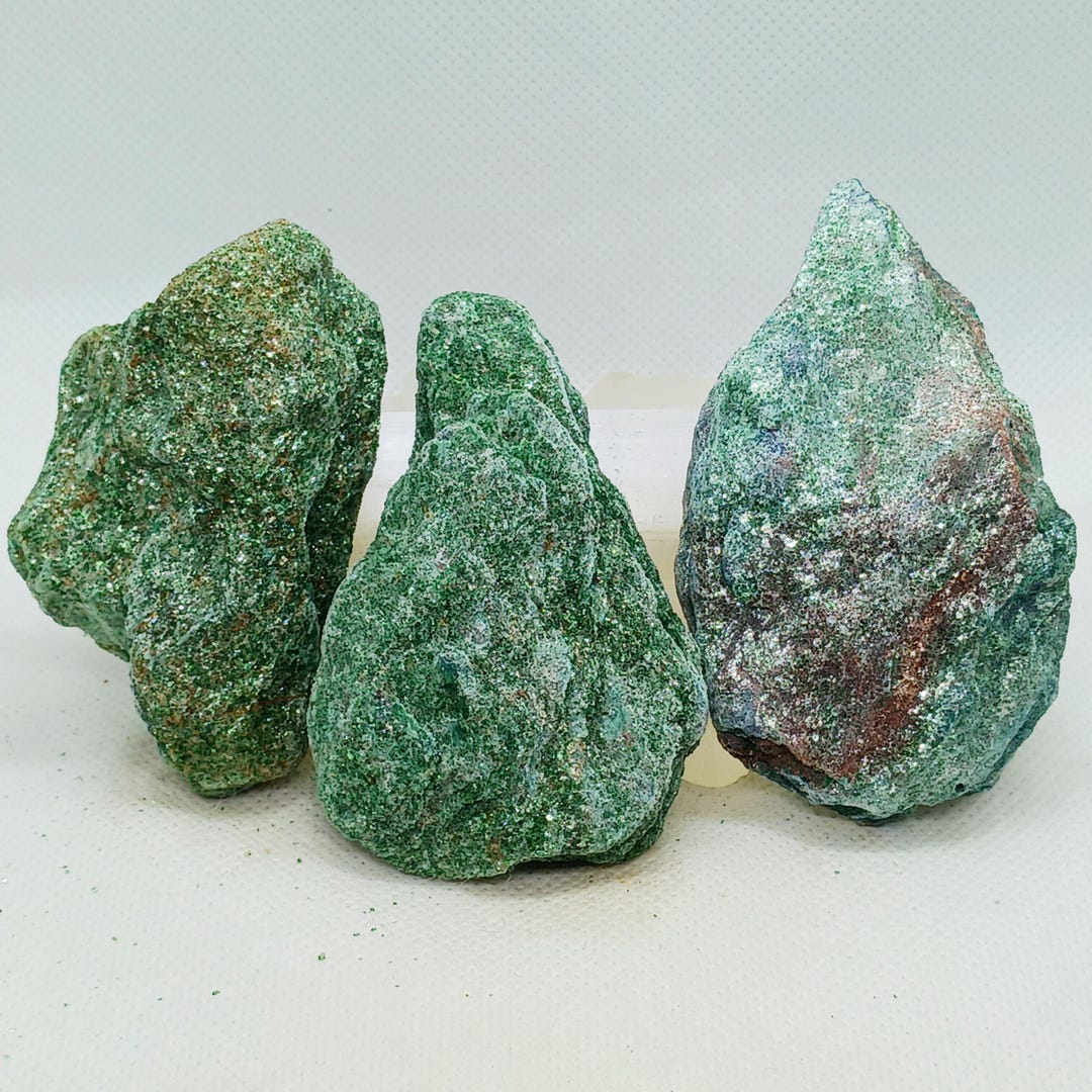 Raw Fuchsite Crystal With Sparkling Druzy Natural Green Fuchsite ...