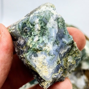 Raw Moss Agate 1/2 Lbs or Single Stone High Quality Rough Moss Agate ...