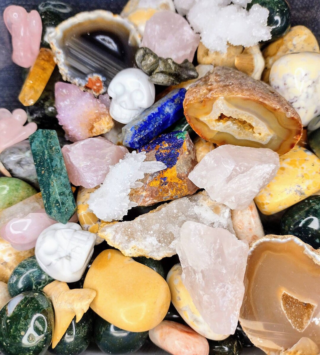 Crystal Confetti Crystal Set Assortment of Crystal Gift Set Natural ...