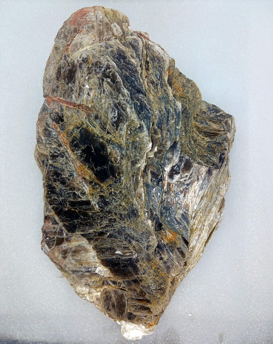 XL Gold Muscovite Mica With Stand - Natural Gold Mica Specimen Large ...