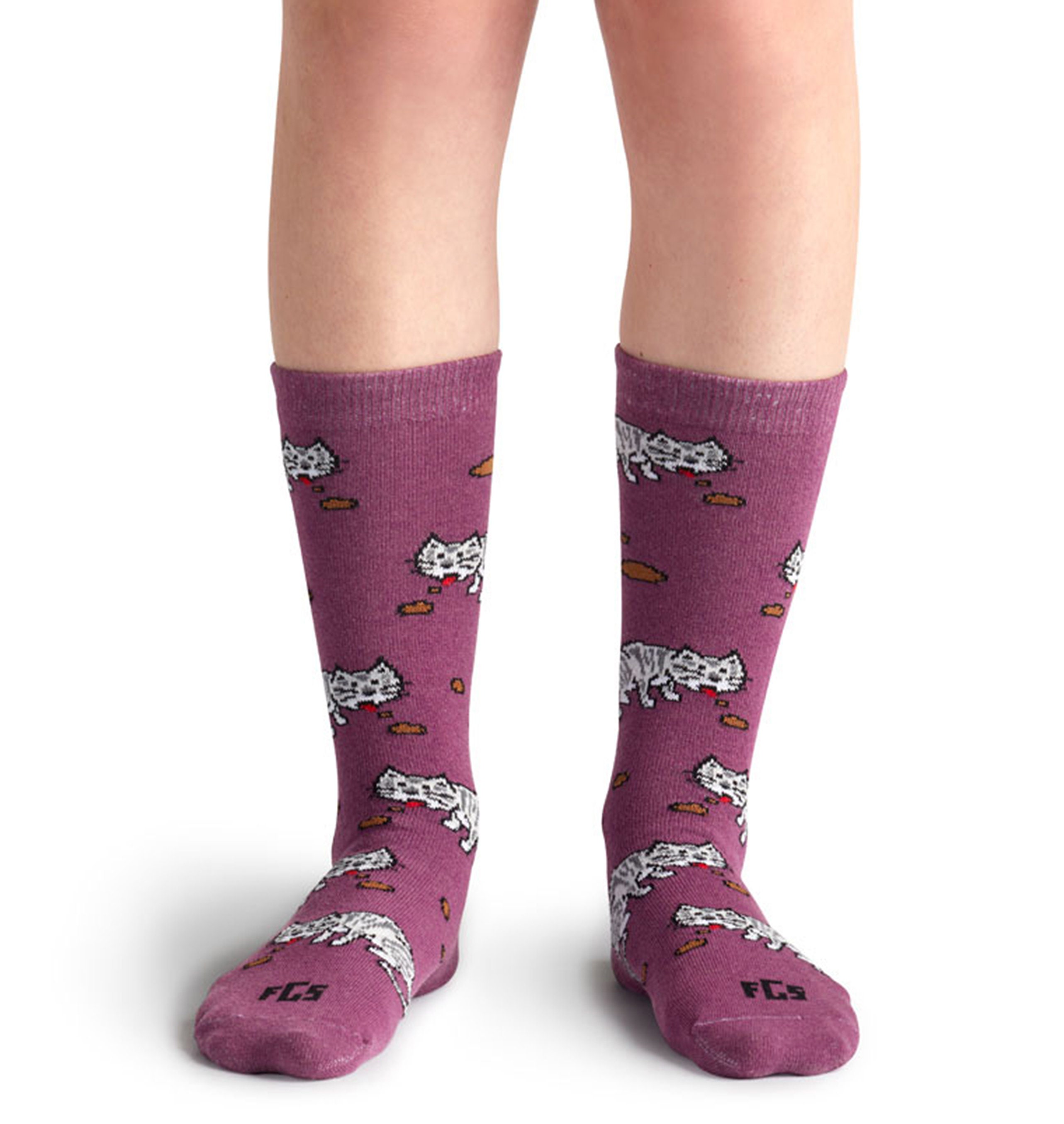 Cat Socks, Gross Socks, Funny Cat Puking Socks, Funny Socks, Socks for ...