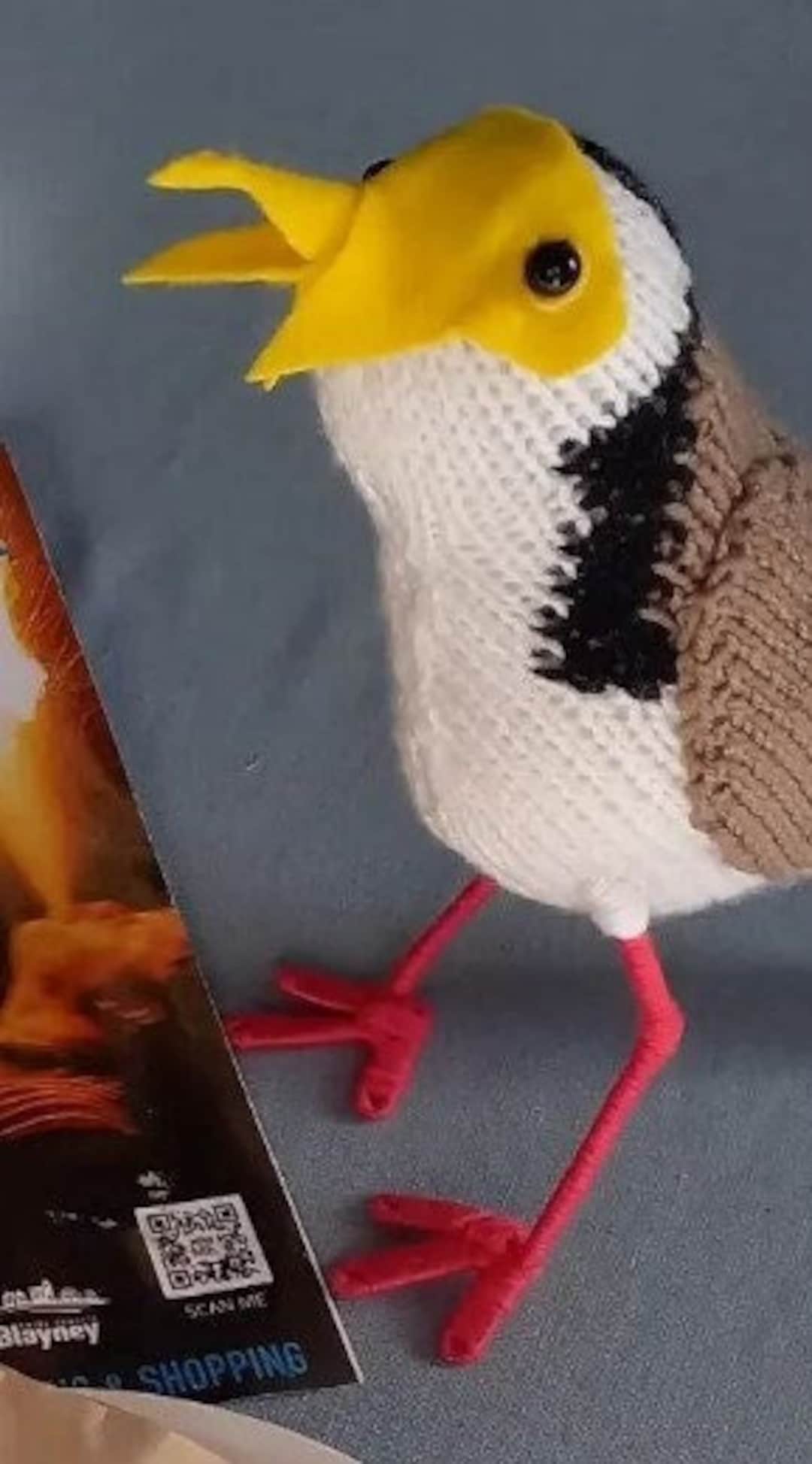Knitted Plover Masked Lapwing - Etsy