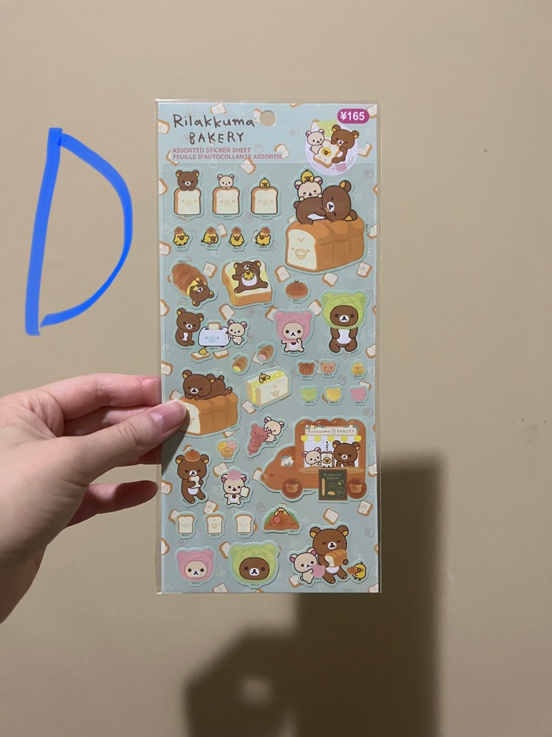 Rilakkuma Sticker Sheet - Etsy