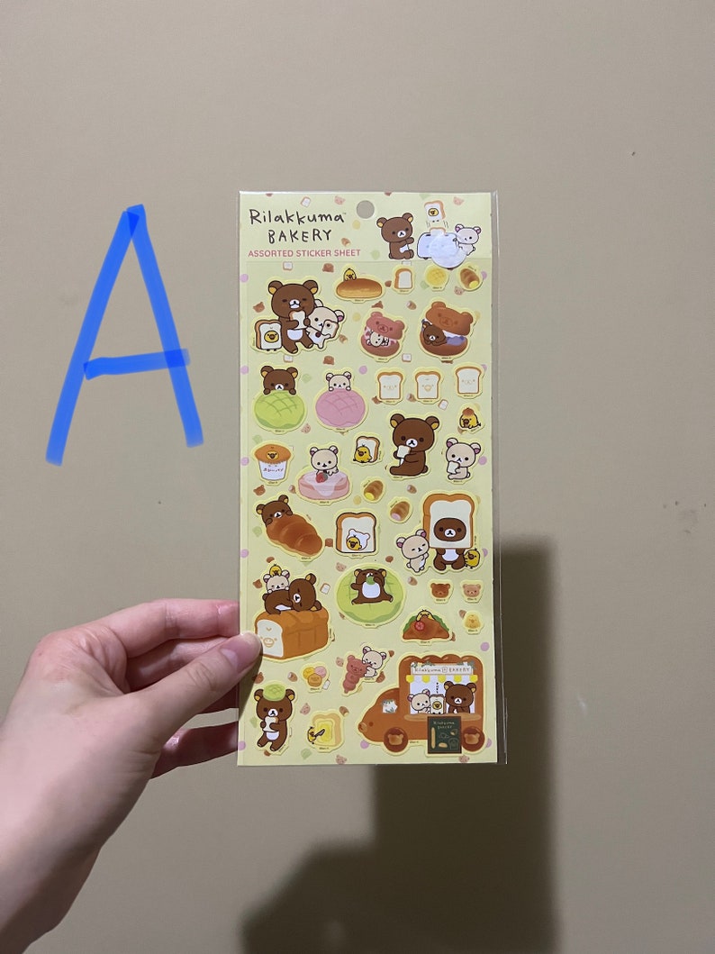 Rilakkuma Sticker Sheet - Etsy