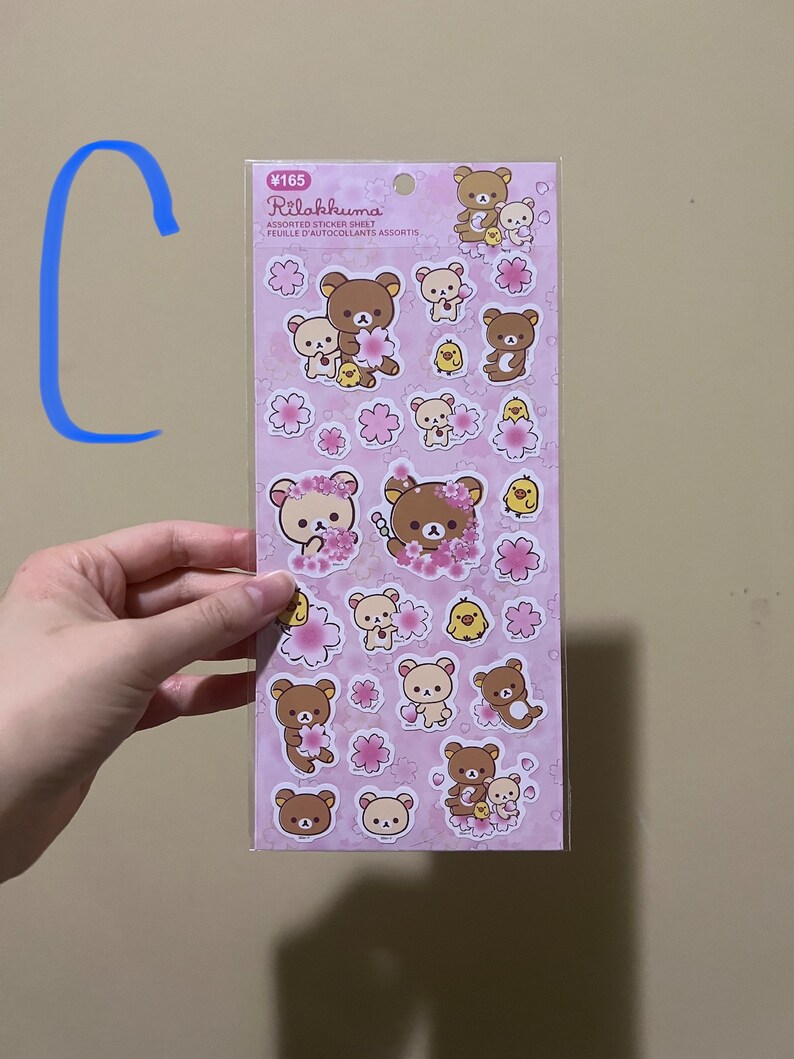 Rilakkuma Sticker Sheet - Etsy