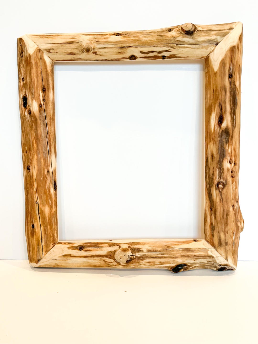 10x 12 Log Picture Frames, Rustic Picture Frames Juniper, Log Home 10x ...