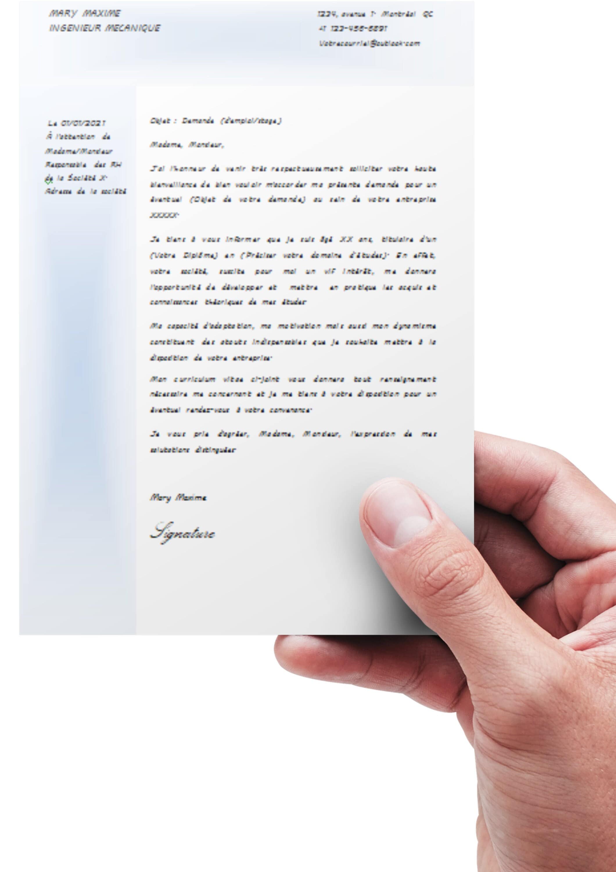 Versatile Cover Letter Template for Job Application or Internship - Etsy