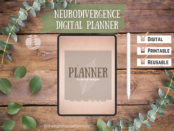 Neurodivergent Digital Planner ADHD Planner Adult - Etsy