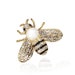 Bumble Honey Bee Gold Plated Vintage Zircon Jeweled Pearl Bee - Etsy
