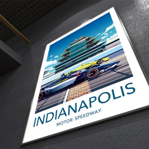 Indianapolis 500 Poster - Indianapolis Motor Speedway Print , Gift for ...