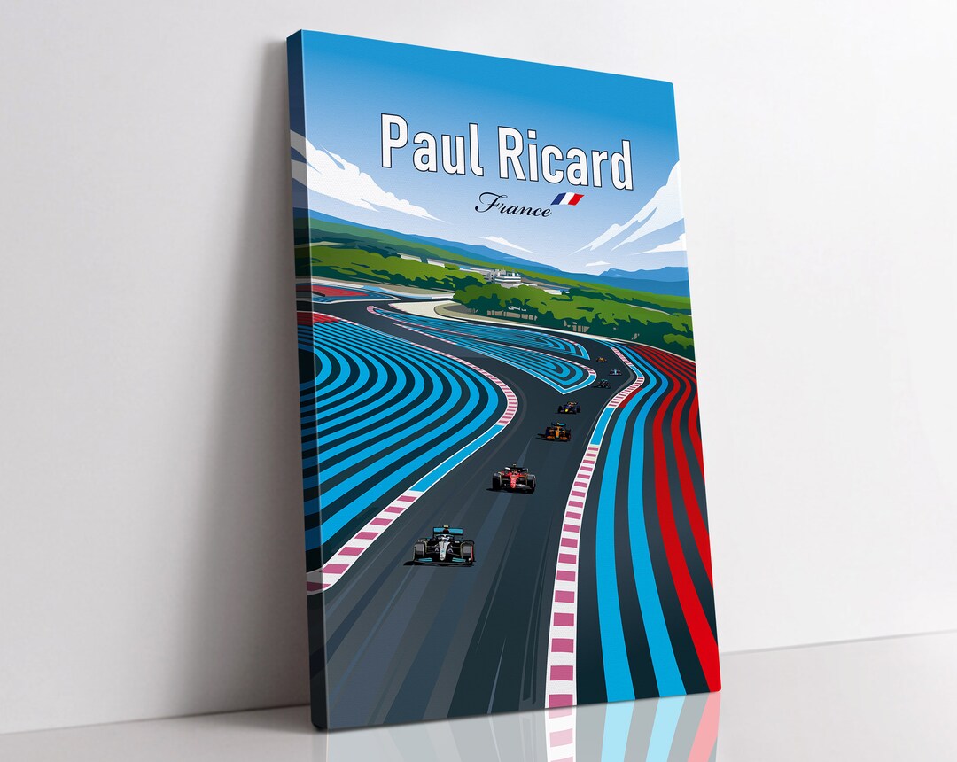 Toile Paul Ricard F1 / Grand Prix de France / Art mural course - Etsy ...