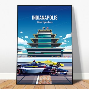 Indianapolis Motor Speedway Poster - Indianapolis 500 Print, Motorsport ...