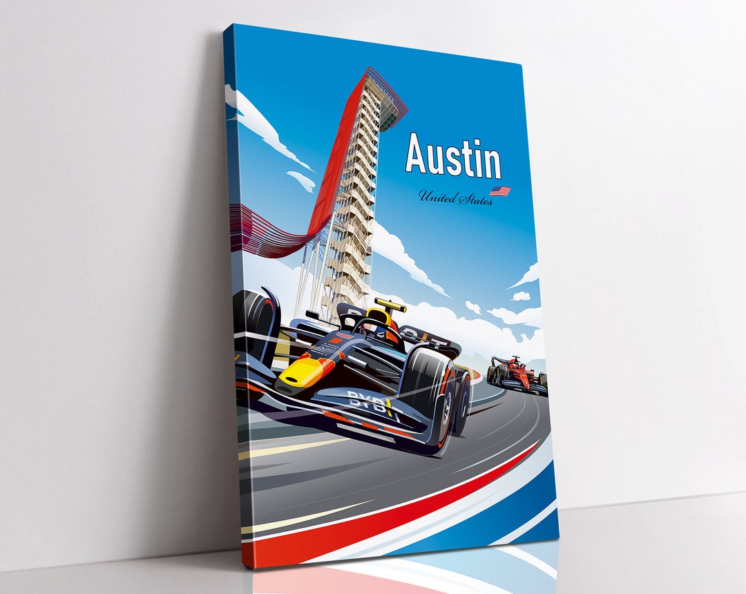 Austin Texas Canvas Wall Art – Circuit of the Americas Racing Decor ...