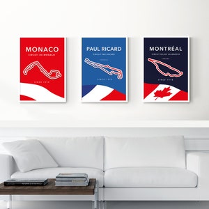 Paul Ricard F1 Circuit Poster / Formula-1 French Grand Prix / F1 Racing ...