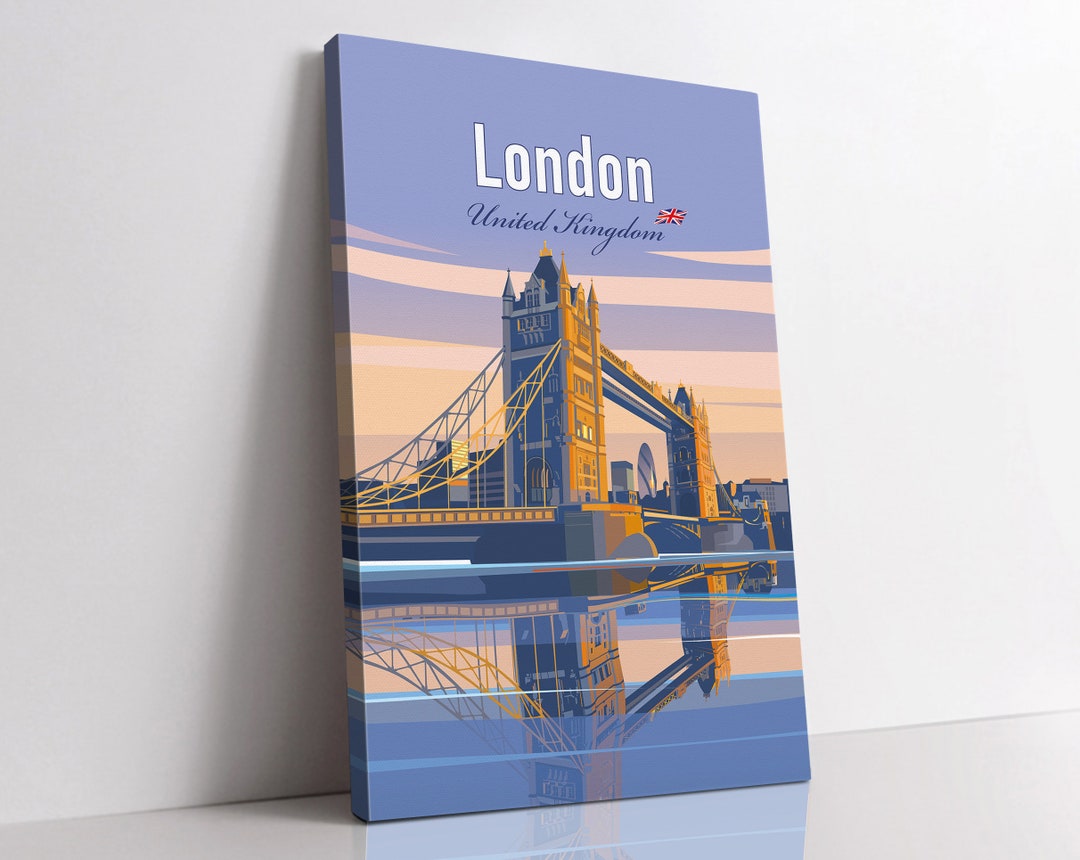 London Tower Bridge Canvas - Etsy