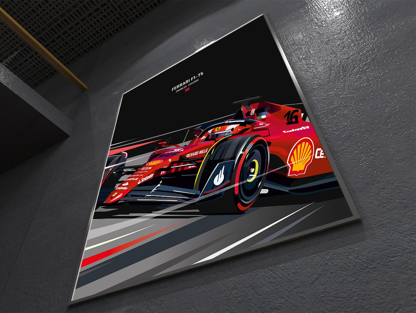 Ferrari F175 Poster: Charles Leclerc F1 Car Print - Etsy