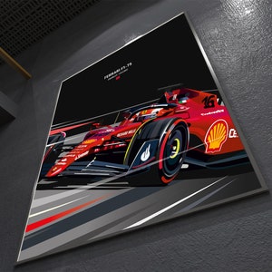 Ferrari F175 Poster: Charles Leclerc F1 Car Print - Etsy