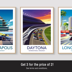 Daytona International Speedway Poster - Nascar Race, Daytona 500, Gift ...