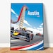 Austin F1 Poster / Circuit of the Americas / Verstappen Print / United ...