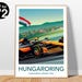 F1 Poster Hungaroring Circuit / F1 Wall Art / F1 Gift / Hungarian Grand ...