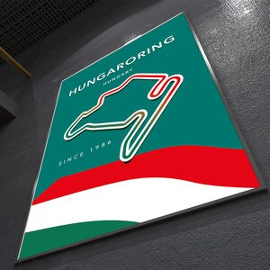 F1 Poster Hungaroring Circuit / F1 Wall Art / F1 Gift / Hungarian Grand ...