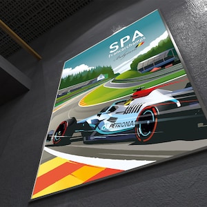 Spa-francorchamps F1 Poster/ Formula1 Hamilton Print / Home Office ...