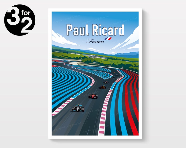 Paul Ricard F1 Poster/ Formula-1 French Grand Prix / Home - Etsy