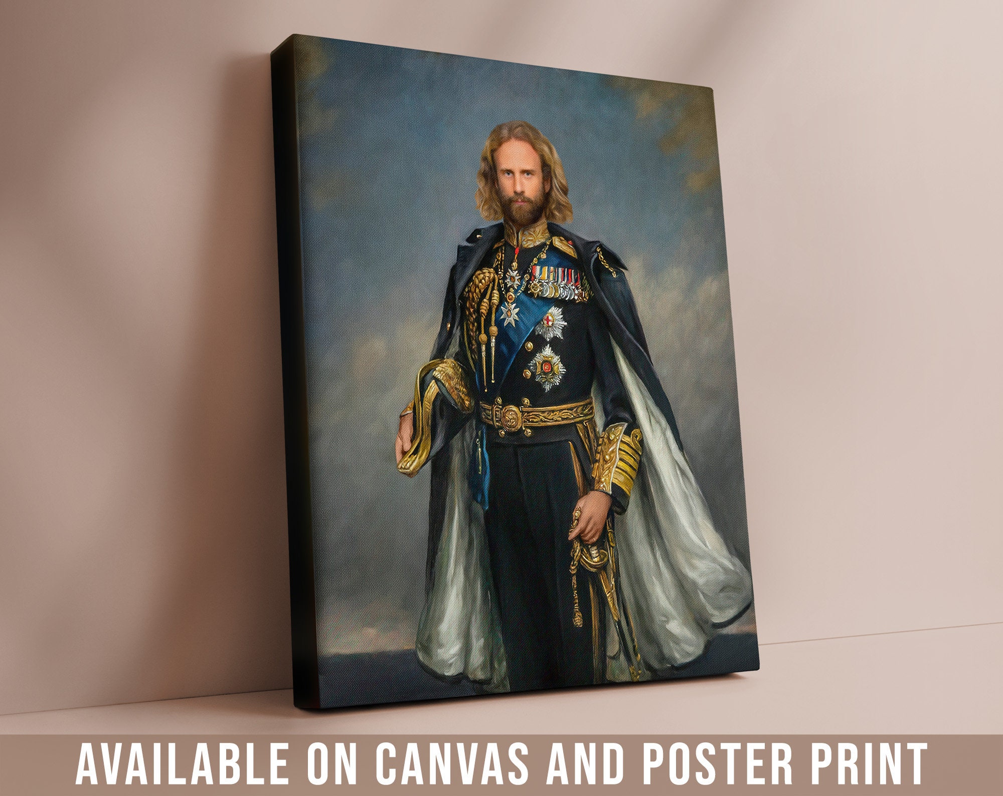 Custom Royal Portrait From Photo, Renaissance Portrait, Historical ...