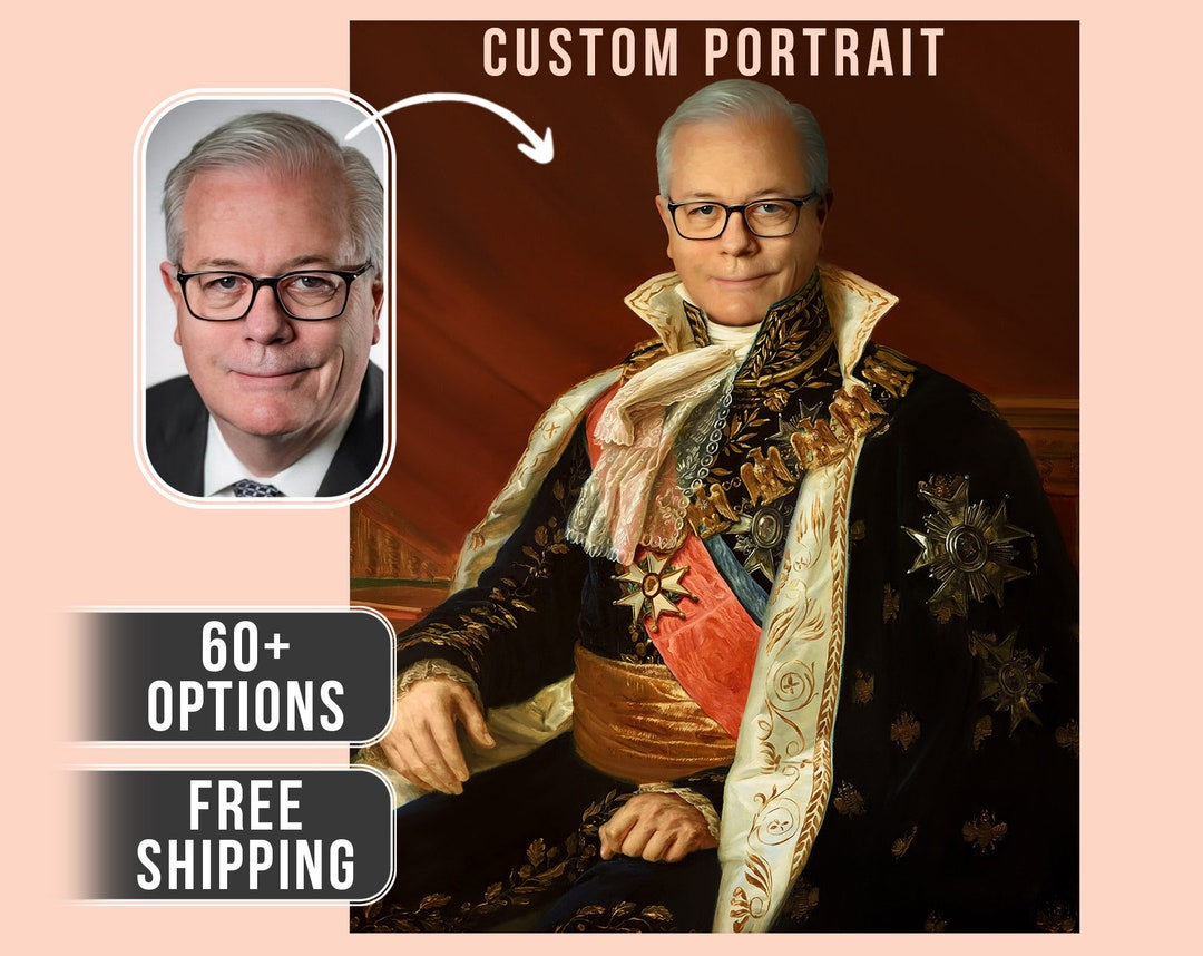 Custom Royal Portrait From Photo, Renaissance Portrait, Historical ...