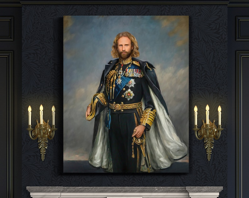 Custom Royal Portrait From Photo, Renaissance Portrait, Historical ...