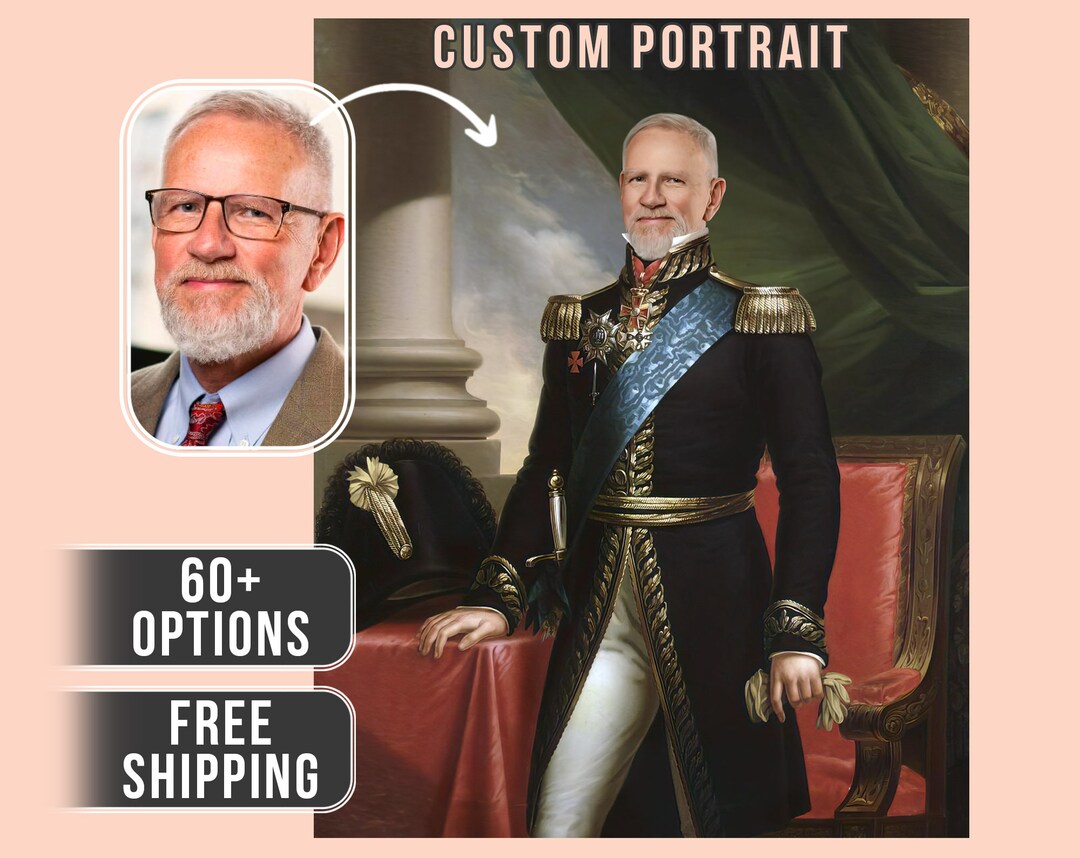 Custom Royal Portrait From Photo, Renaissance Portrait, Historical ...