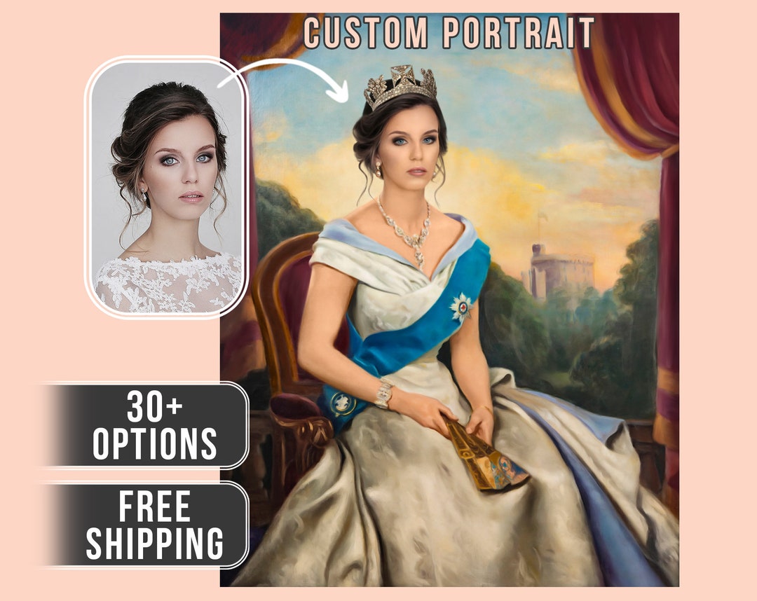 Custom Historical Portrait for Her, Royal Portrait, Renaissance ...
