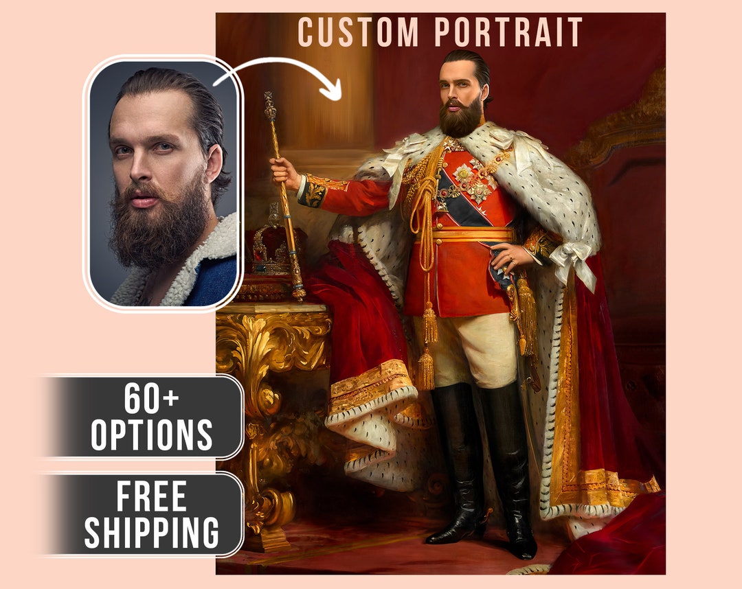 Custom Royal Portrait From Photo | Renaissance Portrait | Historical ...