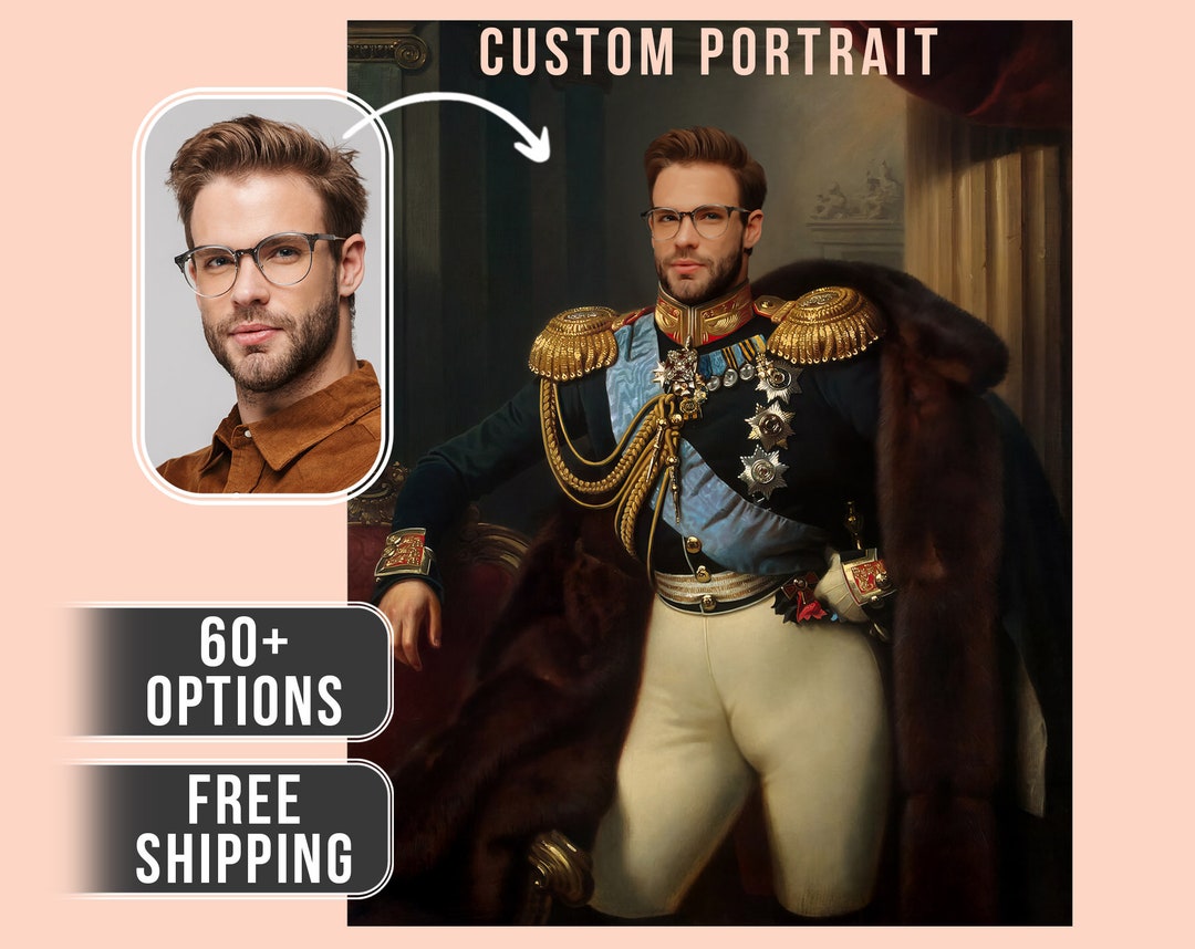 Custom Royal Portrait From Photo, Renaissance Portrait, Historical ...