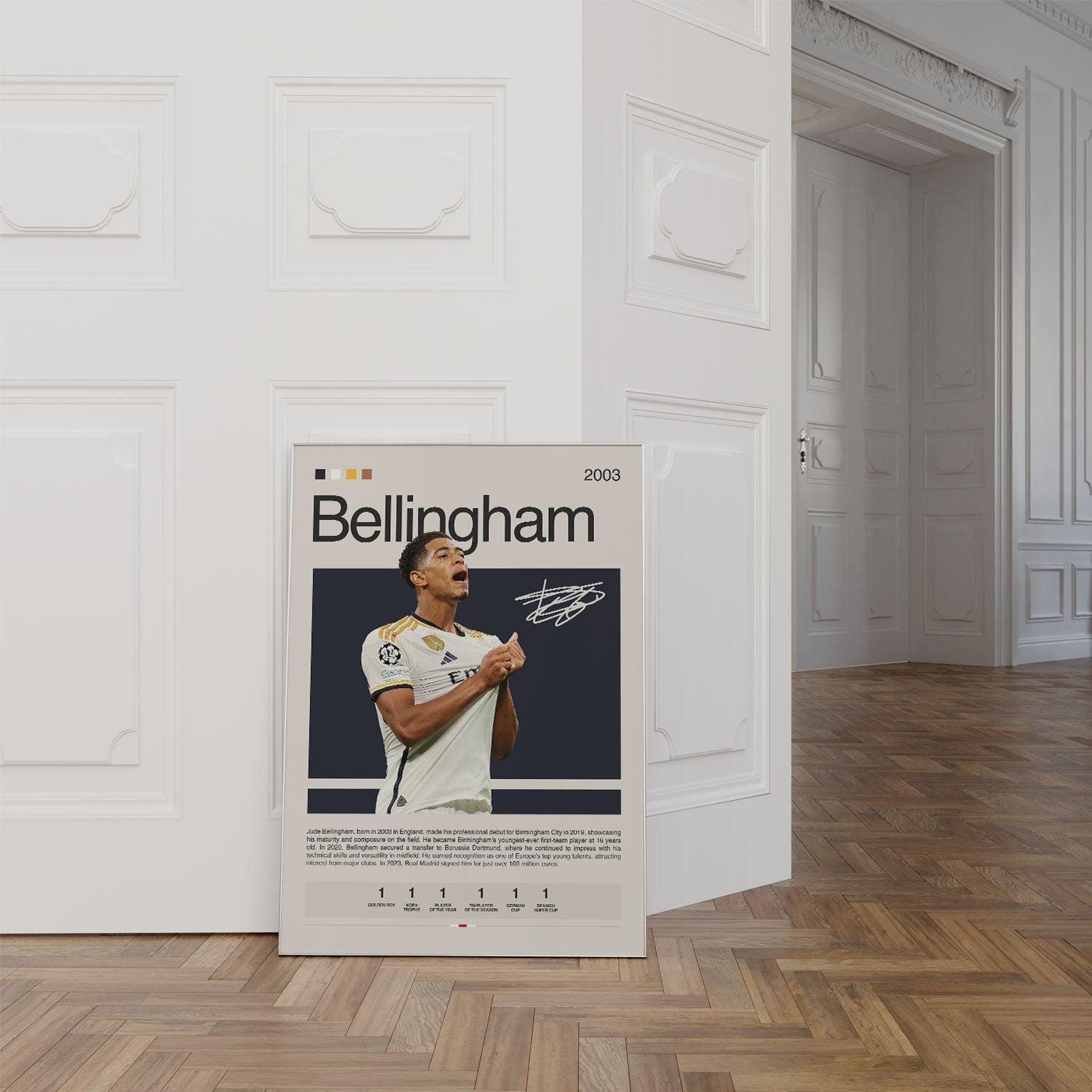 Jude Bellingham Poster, Real Madrid Poster, Soccer Gifts, Sports Poster ...