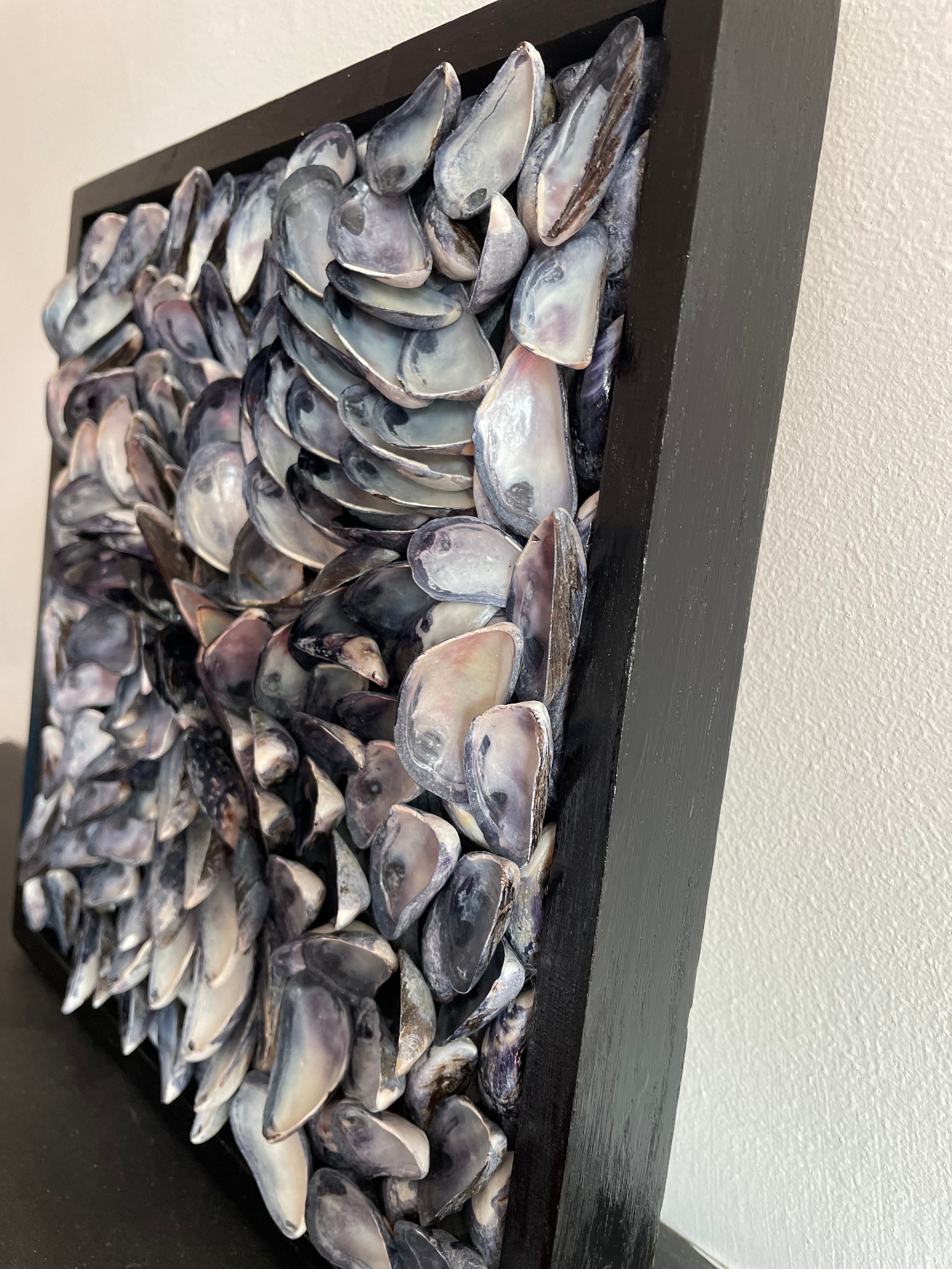 Mussel Shell Wall Mosaic, Mussel Shell Wall Hanging , Shell Mosaic ...