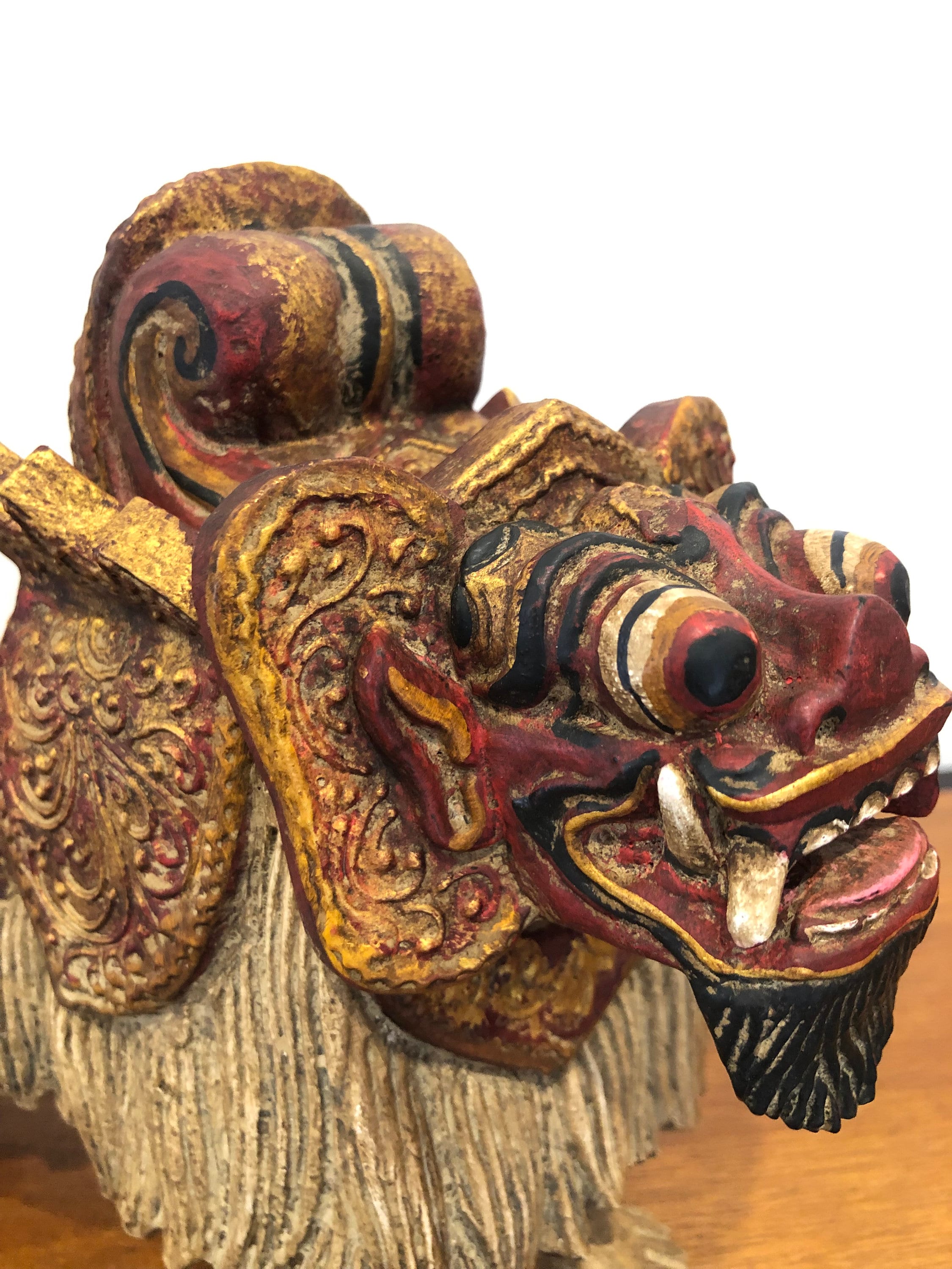 Barong Wood Statue - Etsy