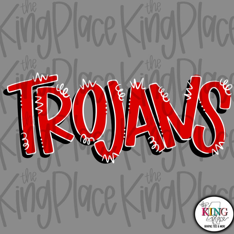 Trojans Design | Hand Drawn PNG Design | Shirt Design | Tumbler Design ...