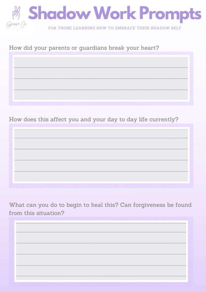 Shadow Work Prompts - Etsy