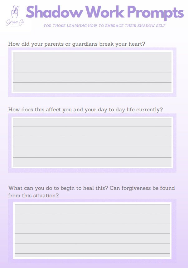 Shadow Work Prompts - Etsy