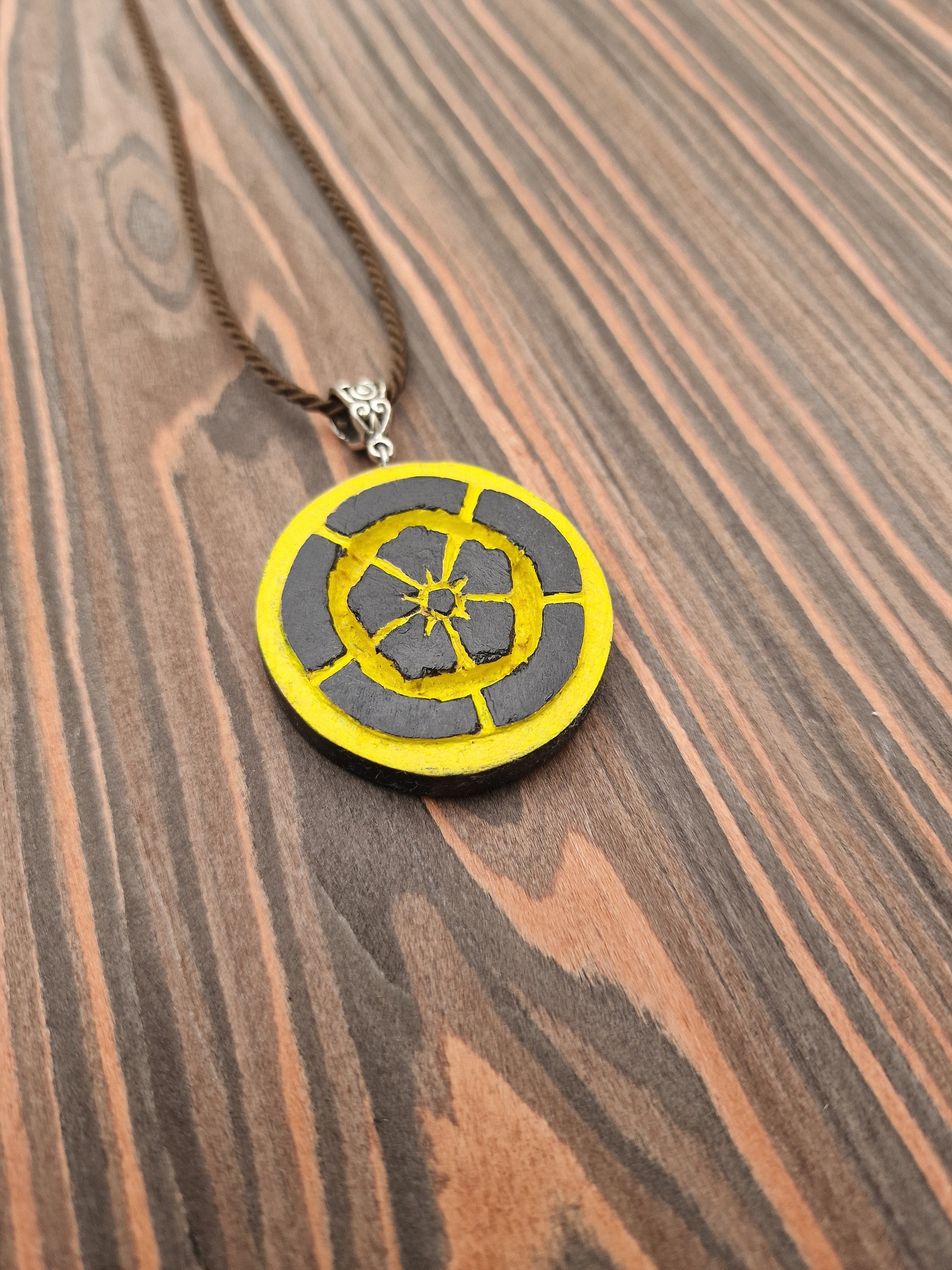 Collar del clan japonés Oda, diseño tradicional japonés, símbolo de la ...