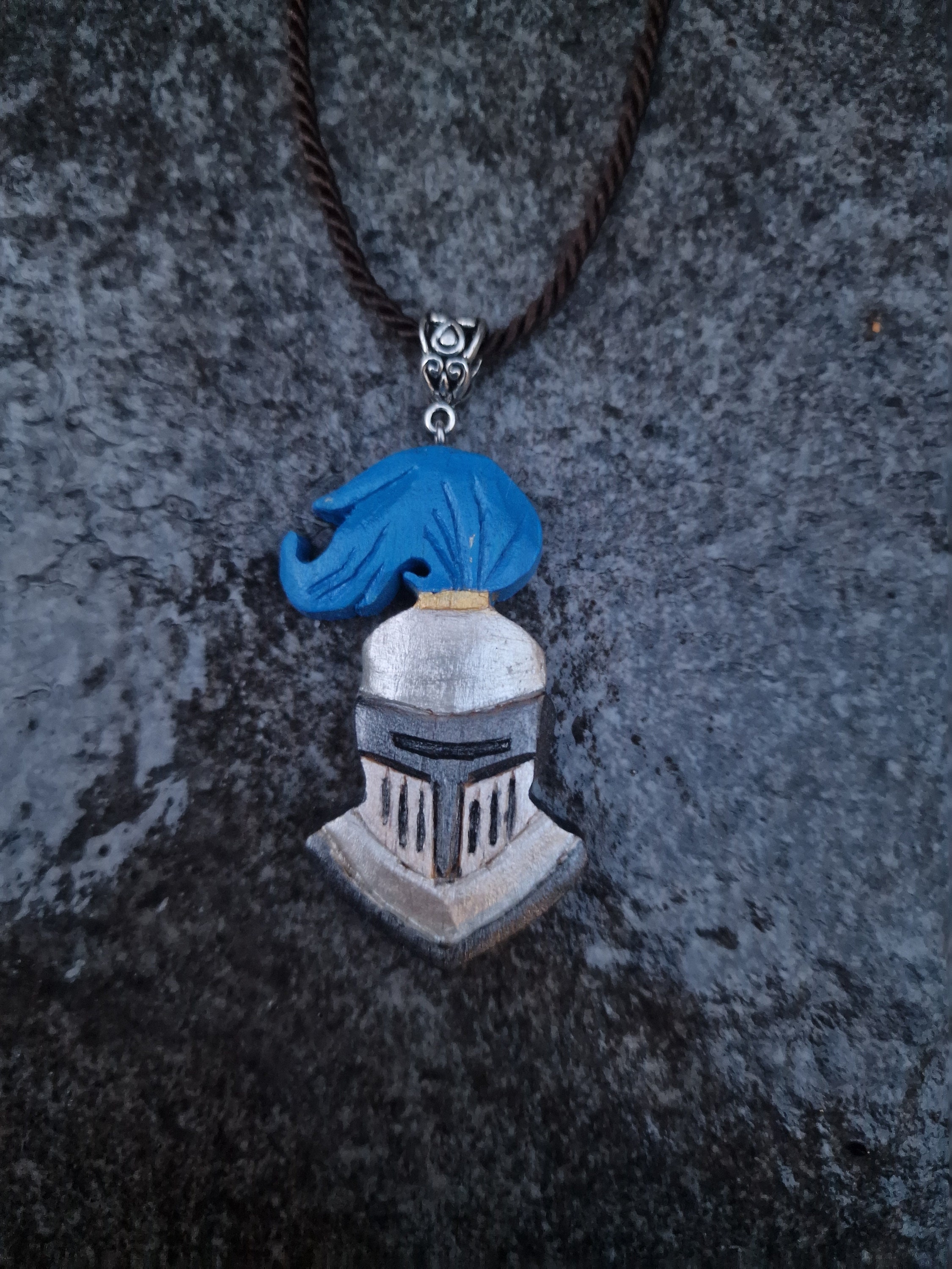 Medieval Valor Necklace, Knight's Code Necklace, Brave Knight Pendant ...