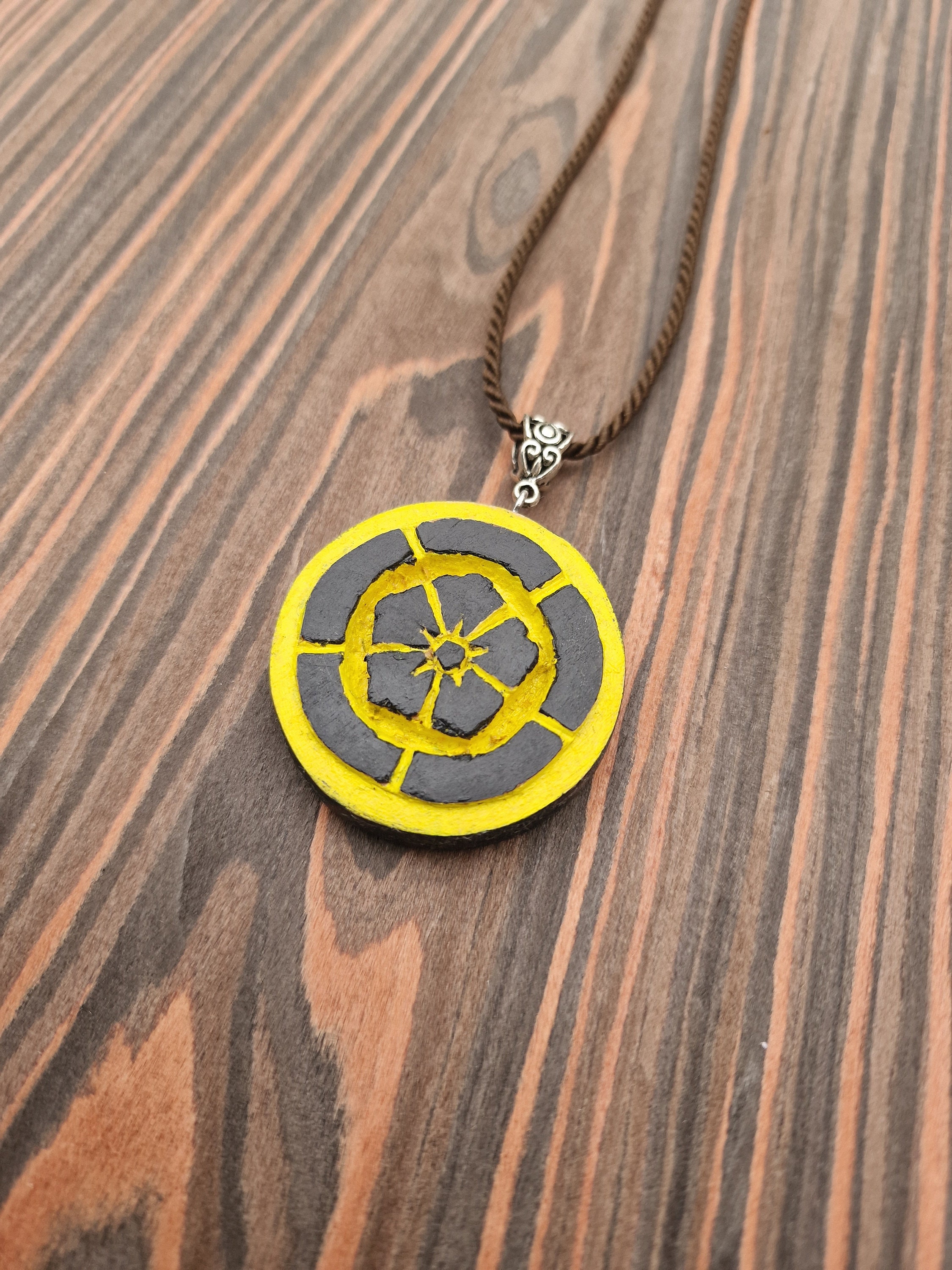 Collar del clan japonés Oda, diseño tradicional japonés, símbolo de la ...