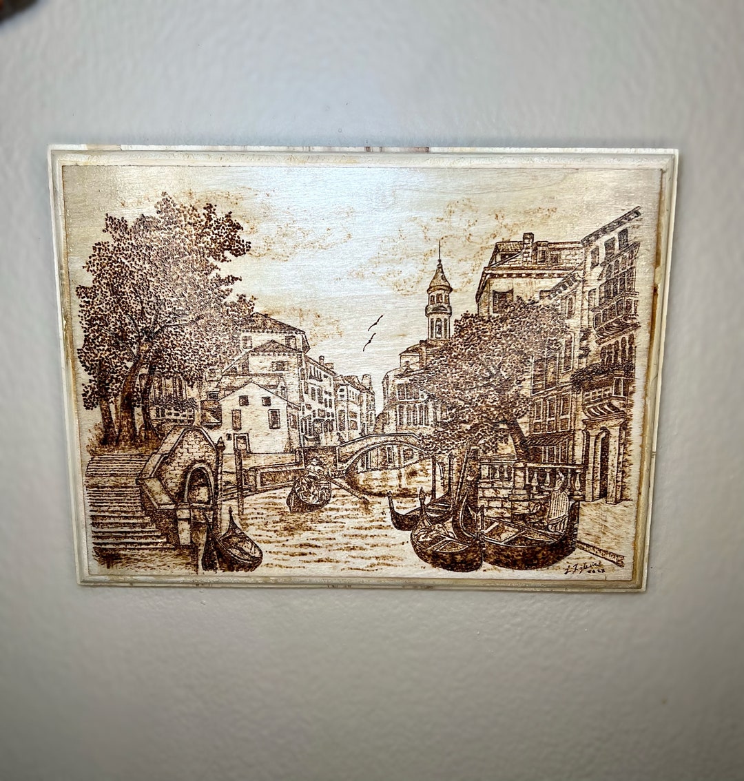 Pyrography Venice - Etsy