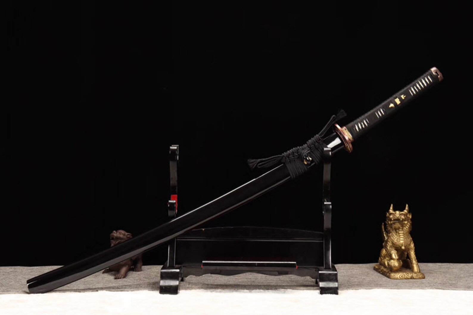 Handcrafted Katana Japanese Samurai Sword With T10 Clay Tempered Steel ...