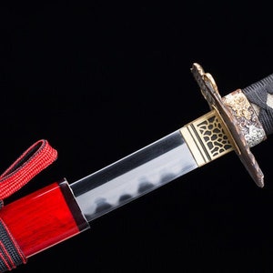 Collectable Katana Japanese Samurai Sword With Gomai Clay Tempered ...
