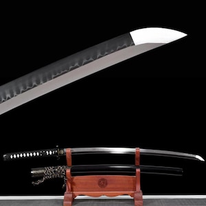 Handcrafted Katana Japanese Samurai Sword With T10 Clay Tempered Steel ...
