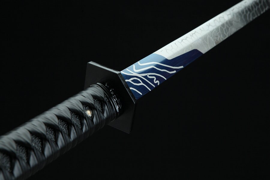 Handmade Straight Sword High Manganese Steel Japanese Chokutō Sword ...
